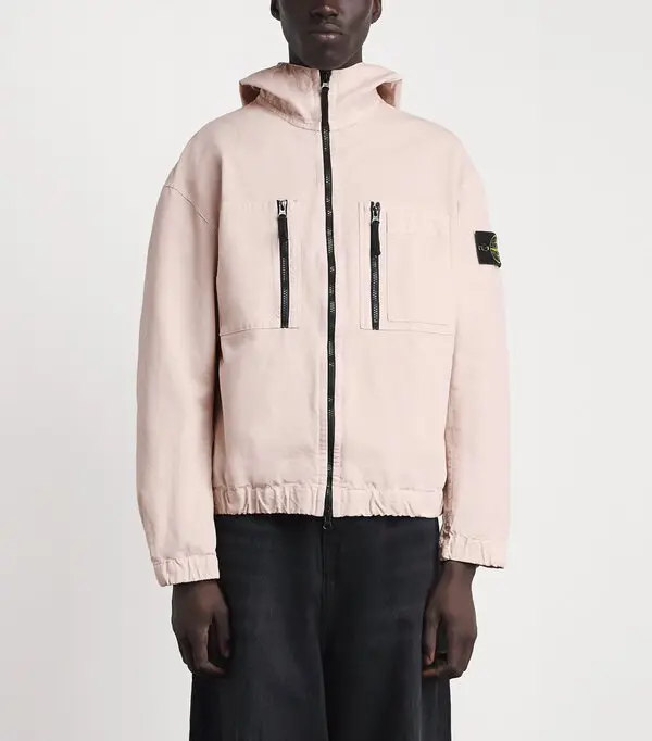 Stone Island Organic Cotton Ripstop Hooded Overshirt