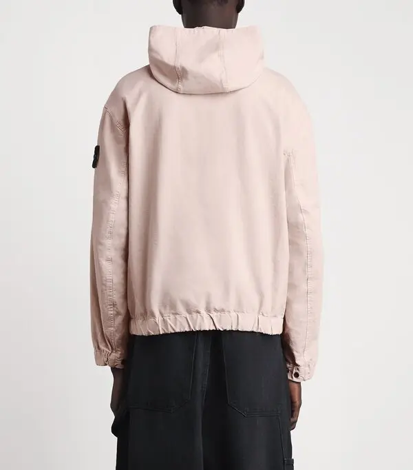 Stone Island Organic Cotton Ripstop Hooded Overshirt
