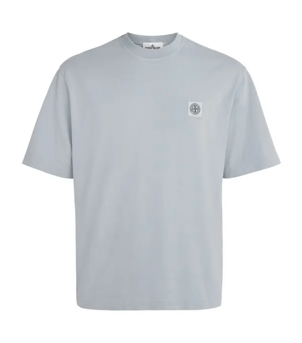 Stone Island Cotton Logo T-shirt - Grey