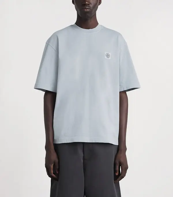 Stone Island Cotton Logo T-shirt - Grey
