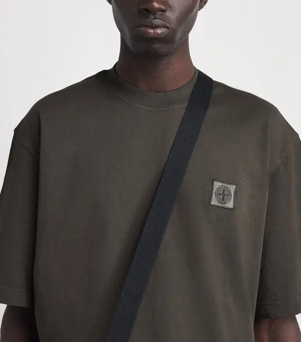 Stone Island Cotton Logo T-shirt - Black