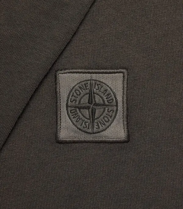 Stone Island Cotton Logo T-shirt - Black