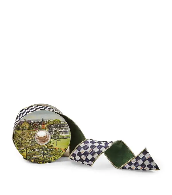 MACKENZIE-CHILDS Courtly Check Ribbon - Black