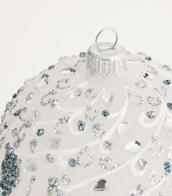 Harrods Glass Embellished Bauble