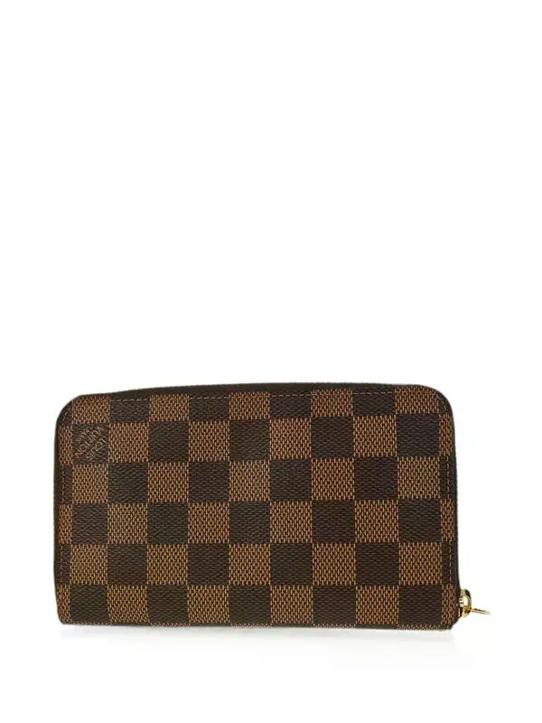 LOUIS VUITTON 2010 Damier Ebène Zippy Wallet