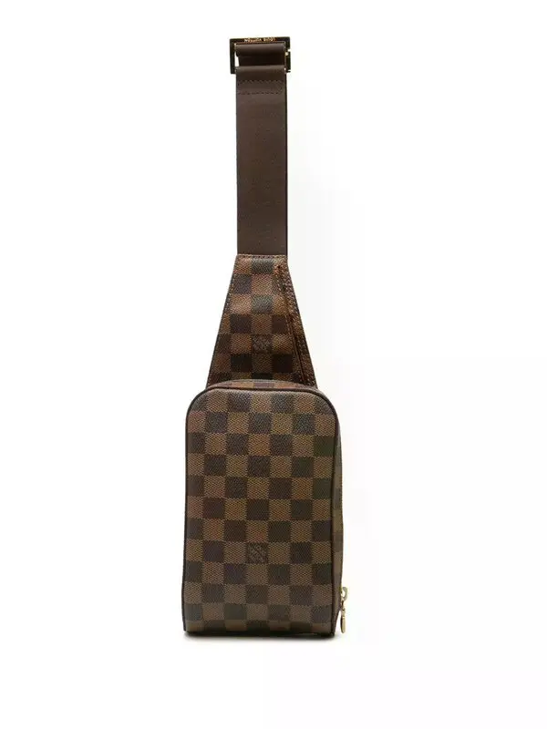LOUIS VUITTON Damier Ebene Geronimos Crossbody Bag - Brown
