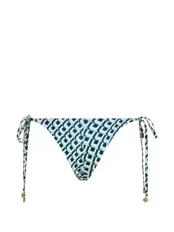 Casablanca Cubist Cc Monogram Beaded Bikini Bottom