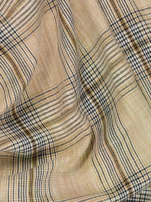Simkhai Burke Draped Plaid Midi Dress
