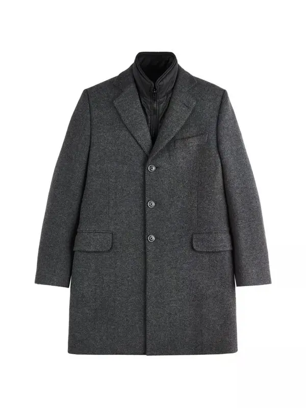 FAY Herringbone Pattern Double Coat