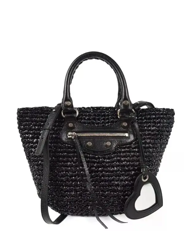 Balenciaga Le Cagole Panier Tote Bag - Black