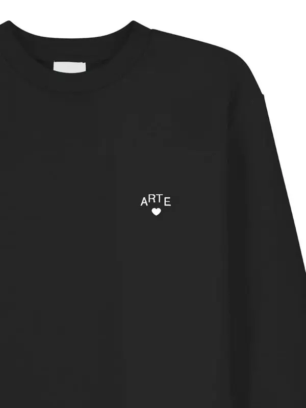 ARTE ANTWERP Embroidered Heart Motif Sweatshirt