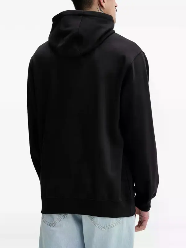 VANS Logo-print Drawstring Cotton Hoodie