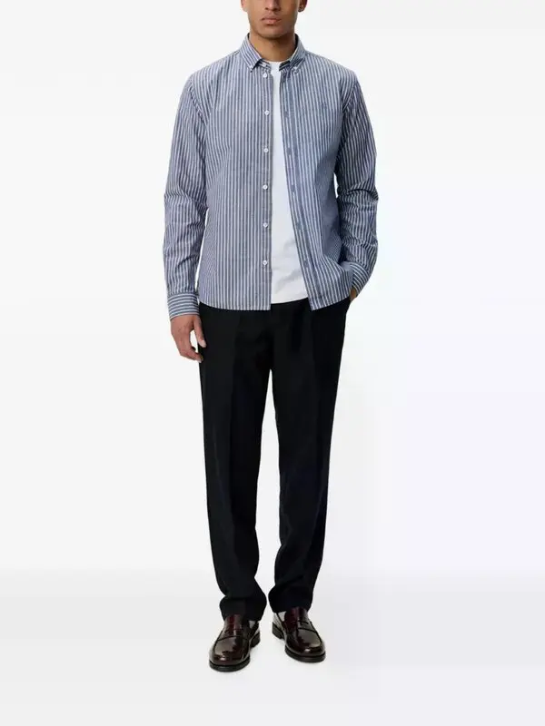 LES DEUX Striped Button-down Shirt