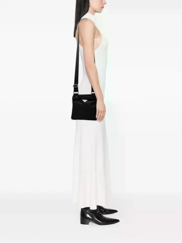 Prada 2000-2013 Tessuto Zip Top Crossbody Bag