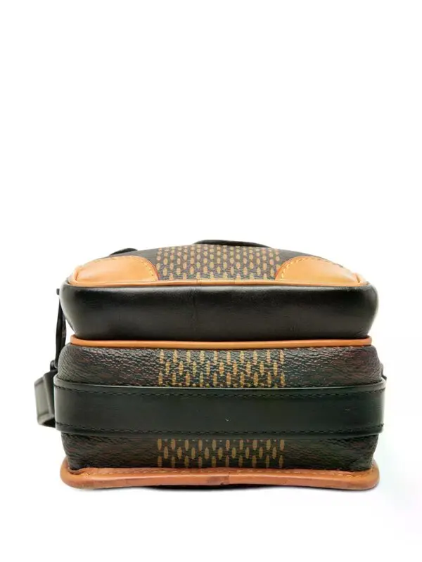LOUIS VUITTON 2020 Nigo Giant Damier Ebene Monogram Amazone Crossbody Bag - Brown