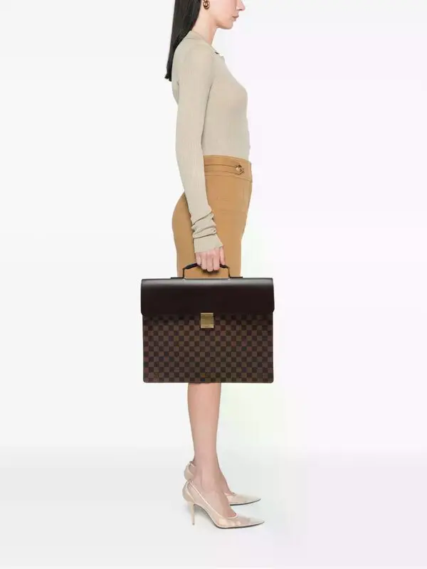 LOUIS VUITTON Damier Ebene Altona Gm Business Bag