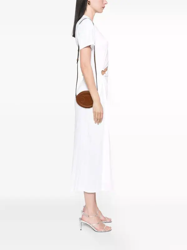 Celine Calfskin Cuir Triomphe Oval Crossbody Bag - Brown