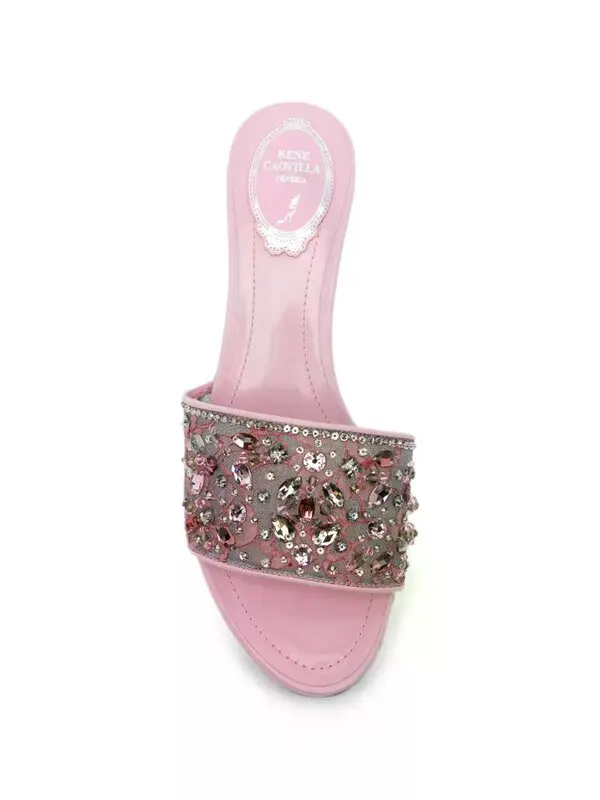 Rene Caovilla 100mm Christy Crystal-embellished Sandals