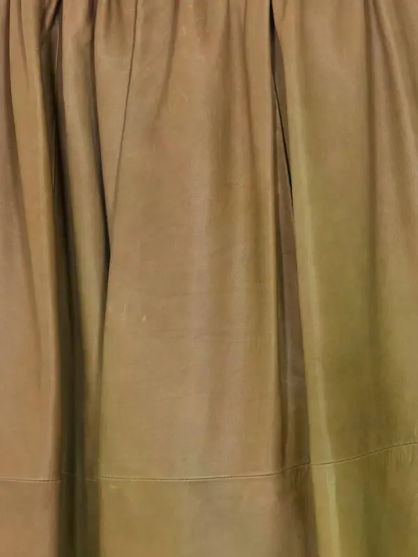 Auralee Elasticated Leather Skirt