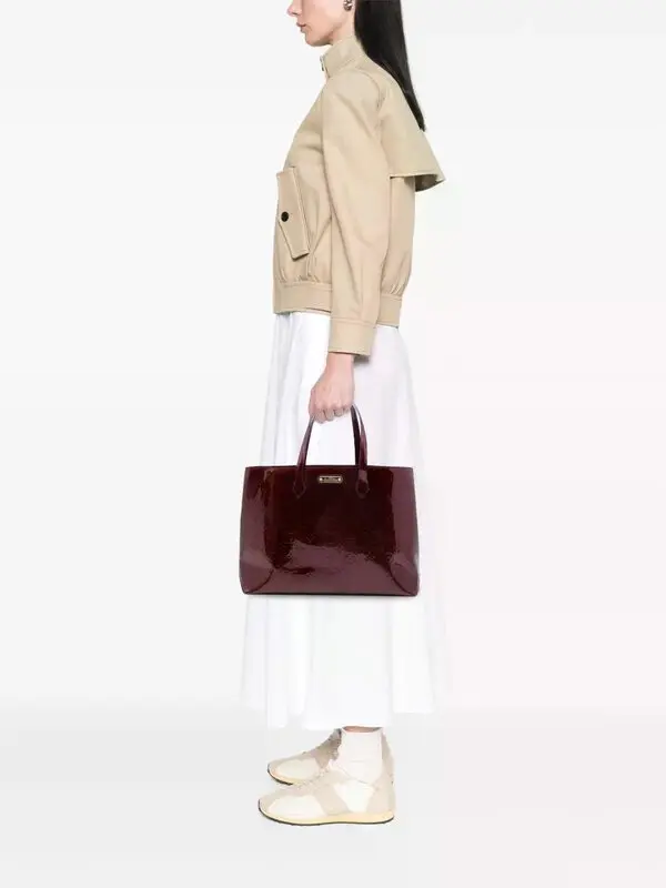 LOUIS VUITTON Monogram Vernis Wilshire Mm Tote Bag - Red