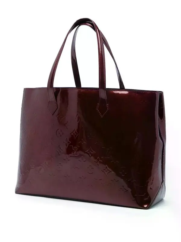 LOUIS VUITTON Monogram Vernis Wilshire Mm Tote Bag - Red