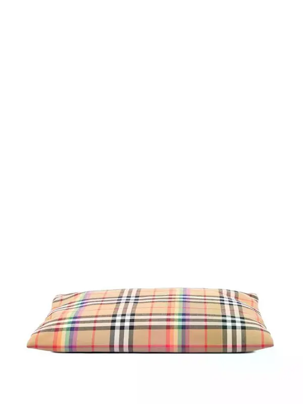 Burberry House Check Canvas Rainbow Clutch Bag
