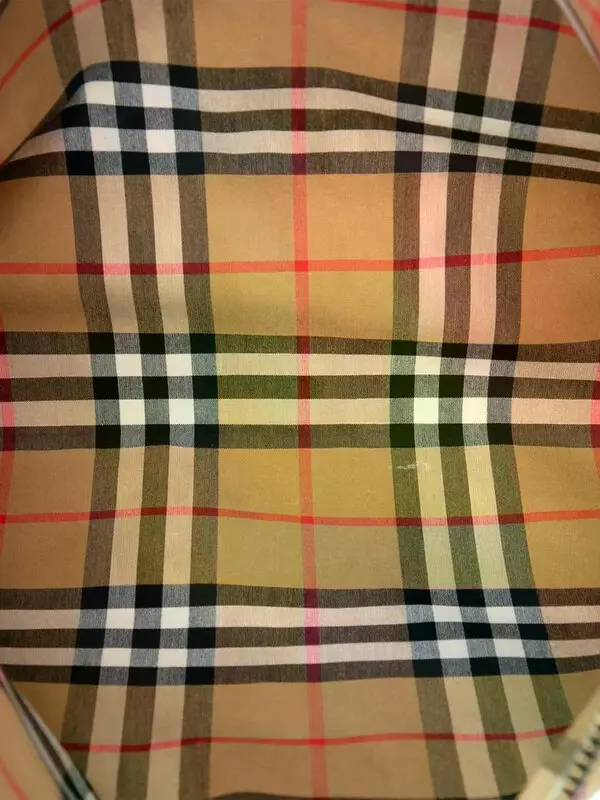Burberry House Check Canvas Rainbow Clutch Bag