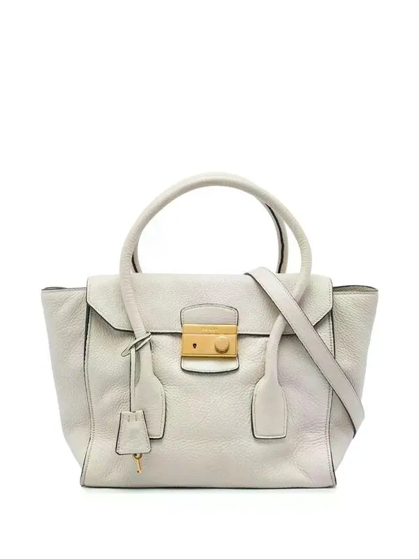 Prada 2013-2026 Vitello Daino Sound Lock Satchel