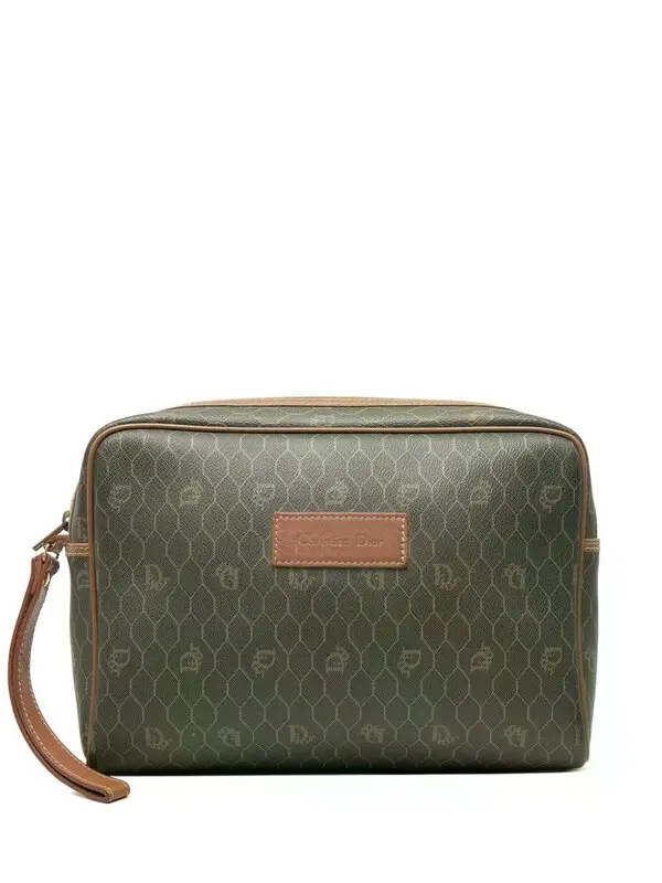 Dior Honeycomb Coated Canvas Clutch Bag