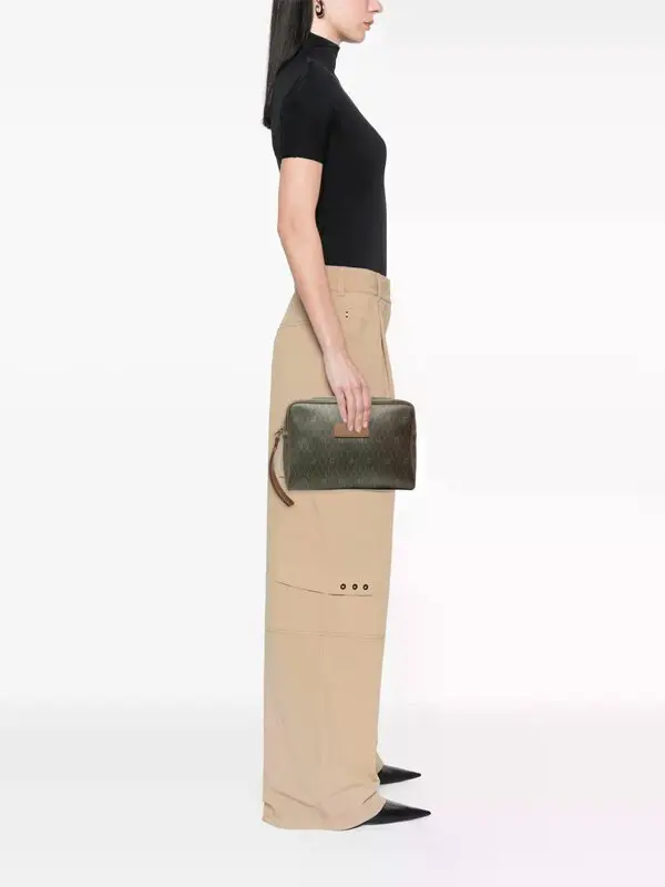 Dior Honeycomb Coated Canvas Clutch Bag