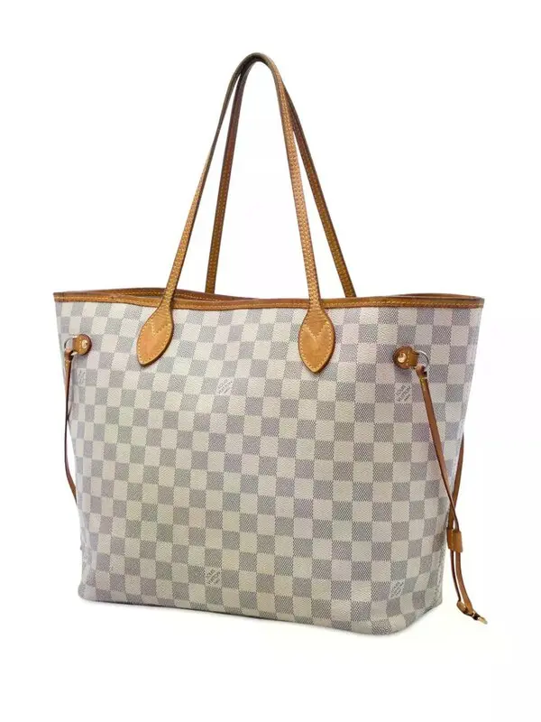 LOUIS VUITTON 2012 Damier Azur Neverfull Mm Tote Bag