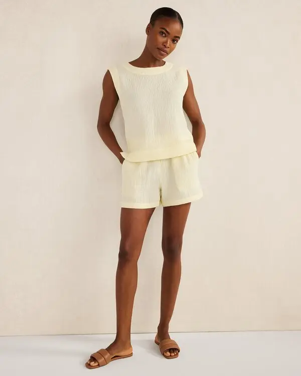 HAVEN WELL WITHIN Organic Cotton Gauze Tank Top
