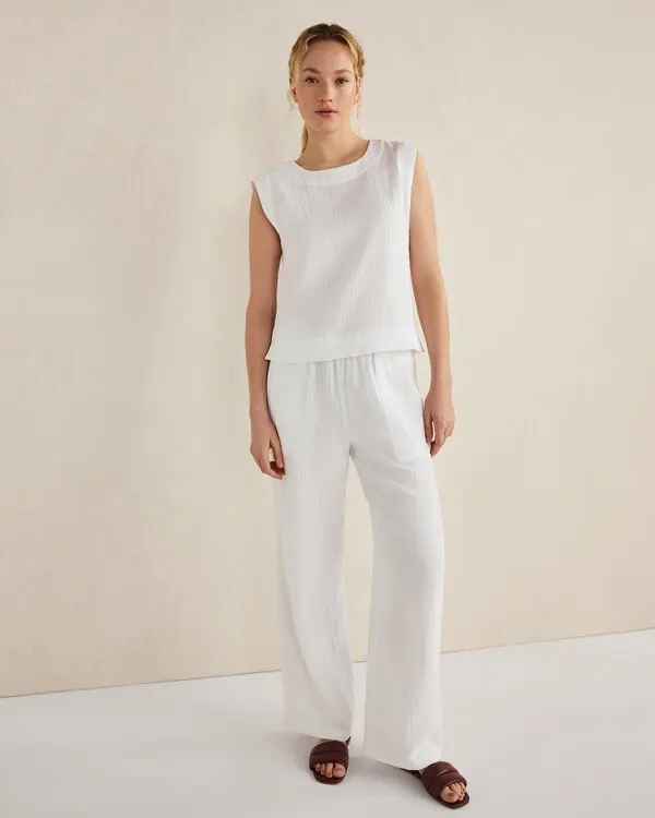 HAVEN WELL WITHIN Organic Cotton Gauze Tank Top