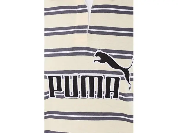 PUMA Essentials Elevated No.1 Logo Oversized Striped Rugby Polo