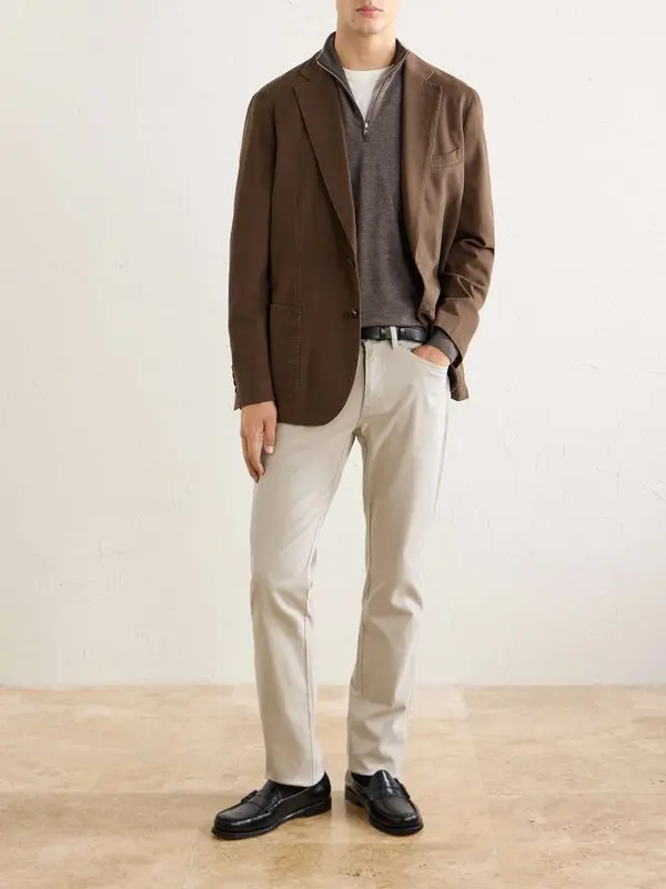 Peter Millar Excursionist Merino Wool-blend Half-zip Sweater