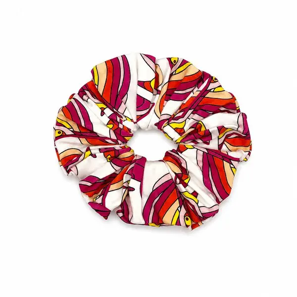 JULIA CLANCEY Oversized Martini Scrunchie - Orange