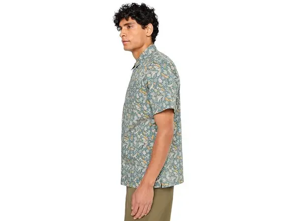 Columbia Pfg Wild Cast Camp Shirt Clothing Nocturnal Toucanet - Green