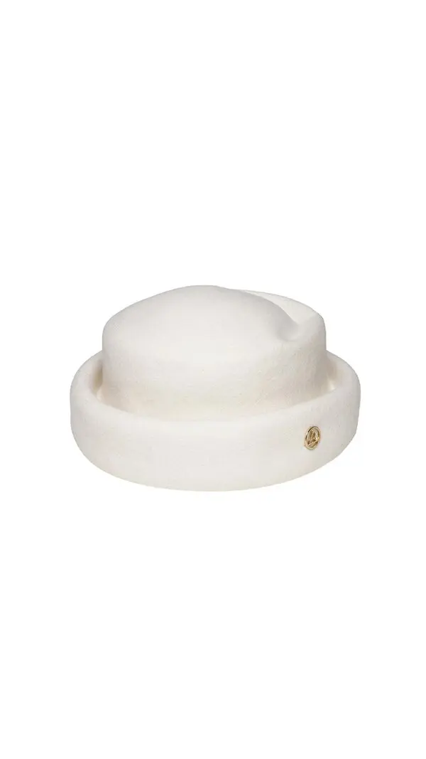 LE TRAP Wool Bucket Hat With Gold Tone Pin