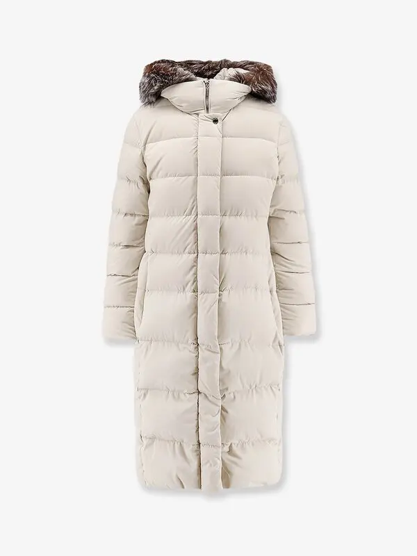 MOORER Water-repellent Stretch Fabric Down Coat