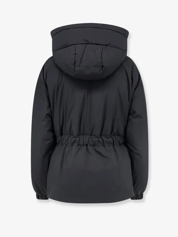 MOORER Belted Down Jacket With Hood
