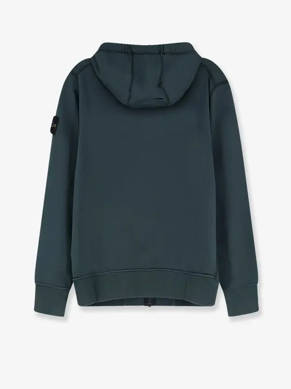 Stone Island Organic Cotton Zip-up Hoodie