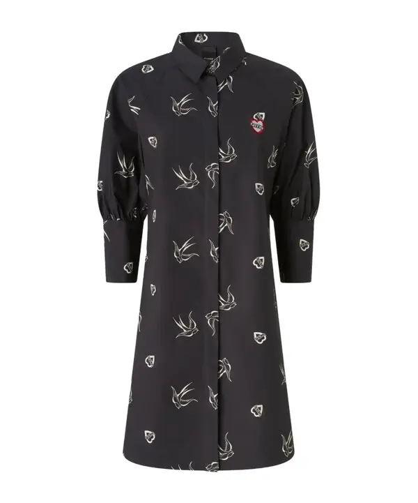 Pinko Tattoo Printed Mini Shirt Dress