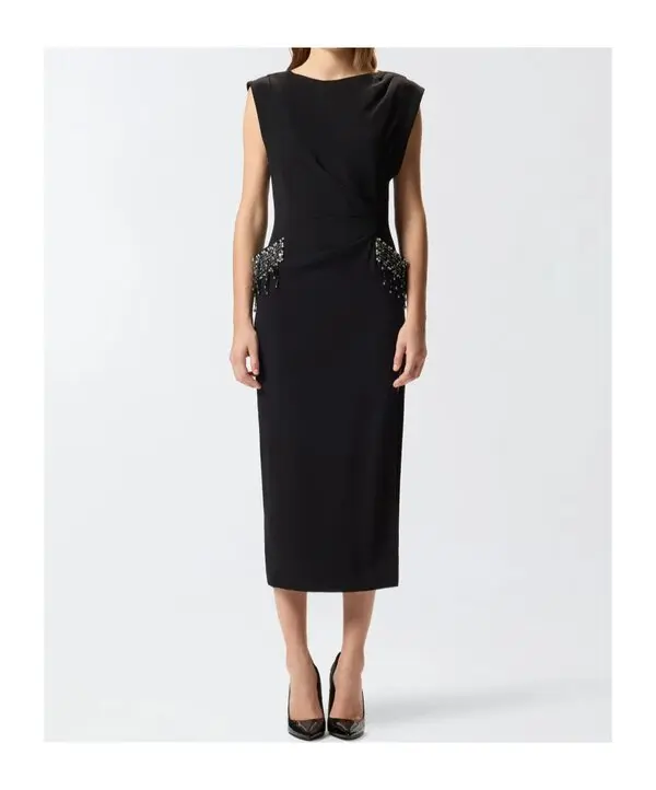 Pinko Bejewelled Embroidery Slim-fit Midi Dress