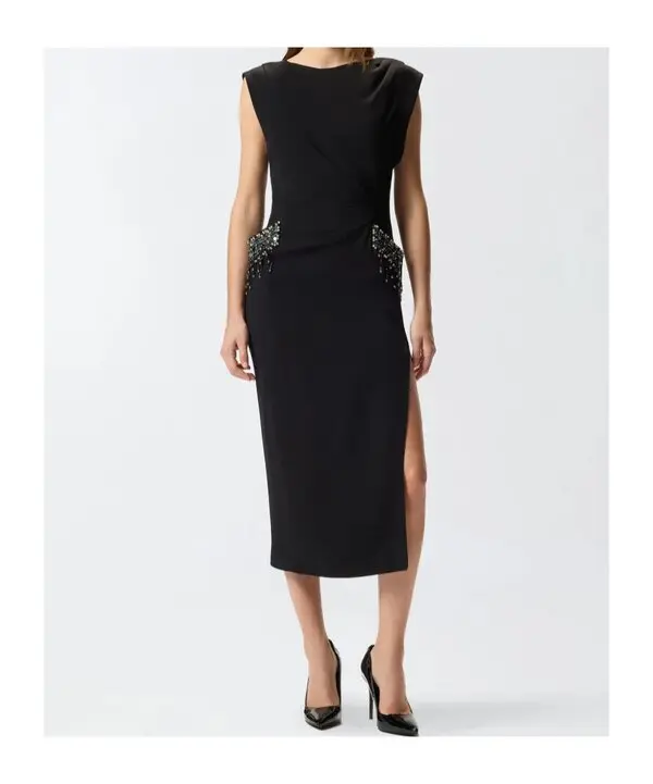 Pinko Bejewelled Embroidery Slim-fit Midi Dress