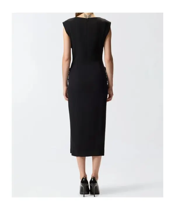 Pinko Bejewelled Embroidery Slim-fit Midi Dress