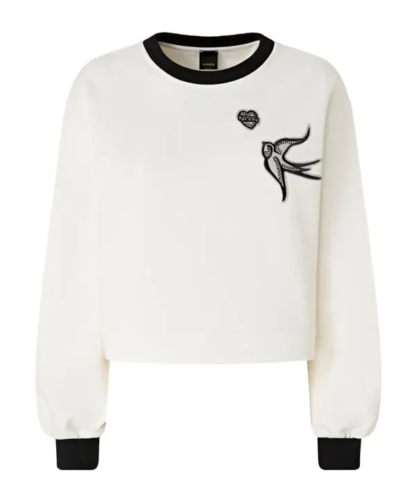 Pinko Crew-neck Sweatshirt - White