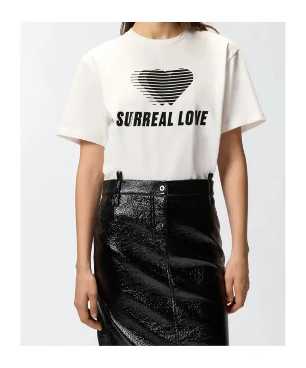 Pinko Heart-graphic T-shirt