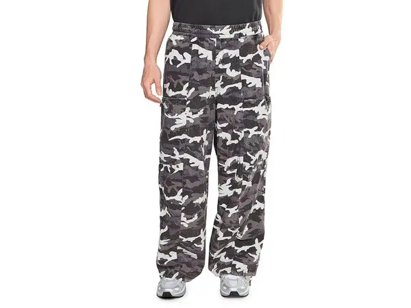 PUMA Woven Camo Print Pants Casual Pants Inky Depths - Blue