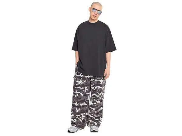 PUMA Woven Camo Print Pants Casual Pants Inky Depths - Blue