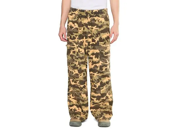PUMA Woven Camo Print Pants Casual Pants Inky Depths - Taupe